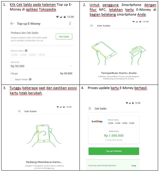 Top Up Emoney Tokopedia