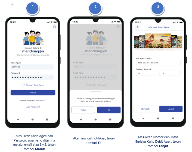 Tutorial Login Aplikasi Mandiri Agen